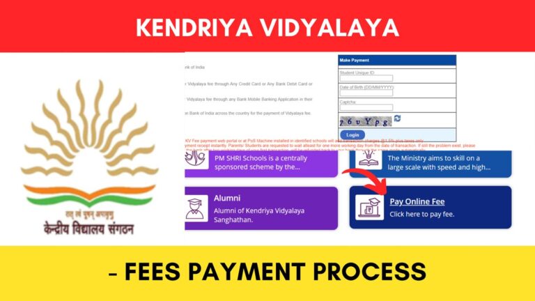 How To Pay Kendriya Vidyalaya (KV) Fees Online (In 3 Steps)